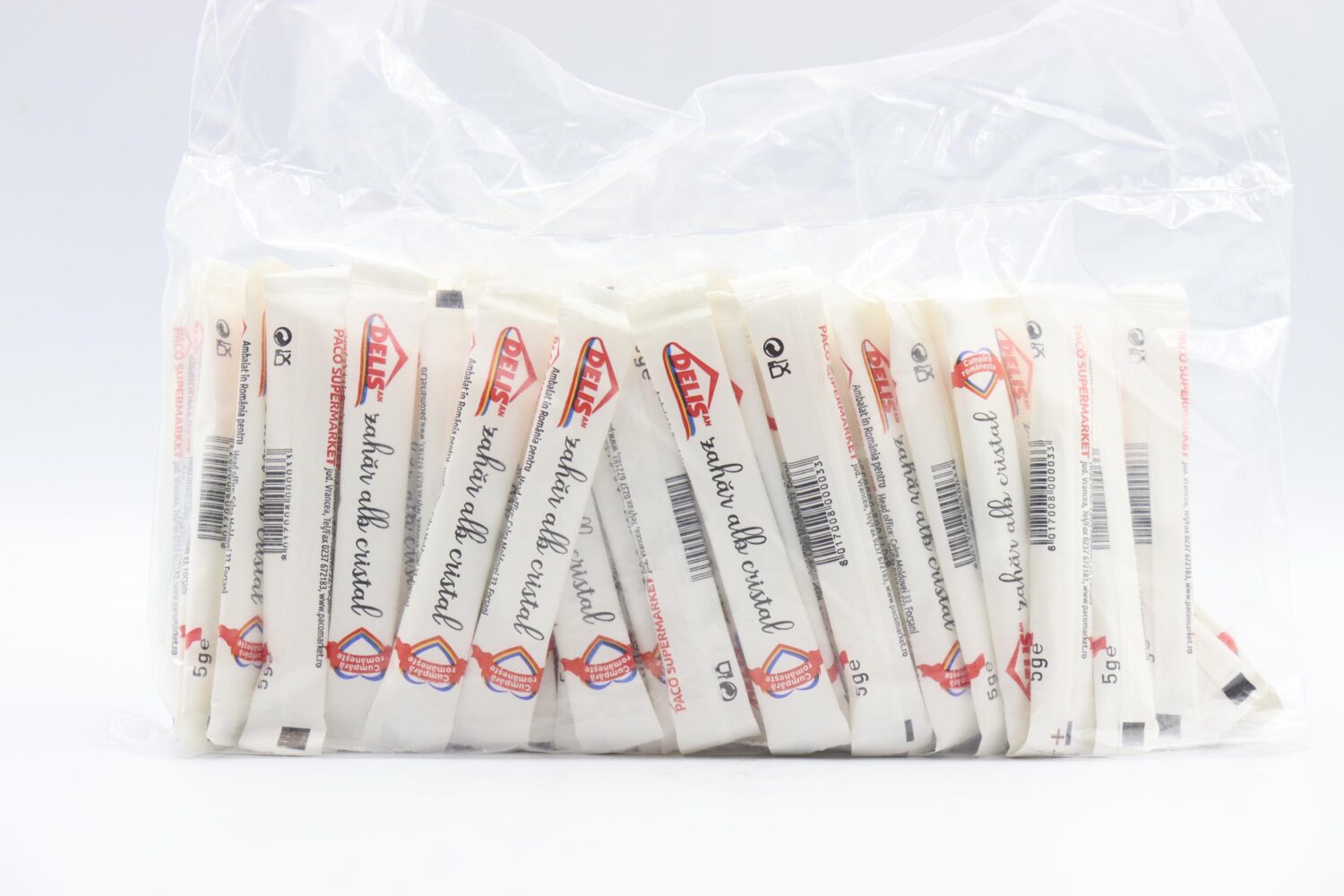 ZAHAR STICK DELISAN ALB 5G 100/SET – Paco Supermarket | Acum și online!