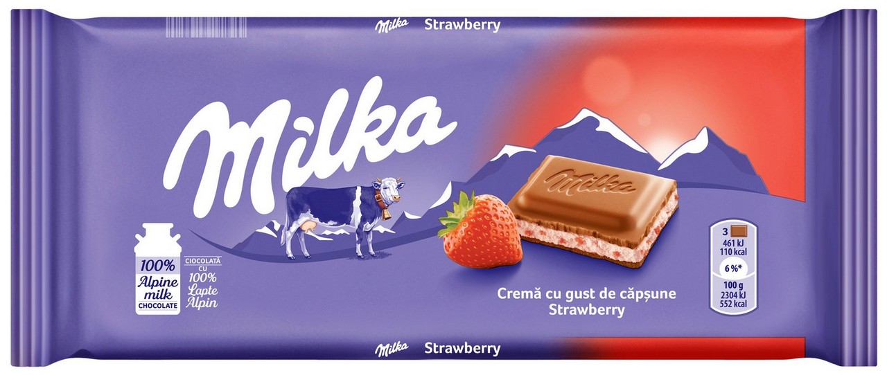 MILKA CAPSUNI 100G – Paco Supermarket | Acum și online!