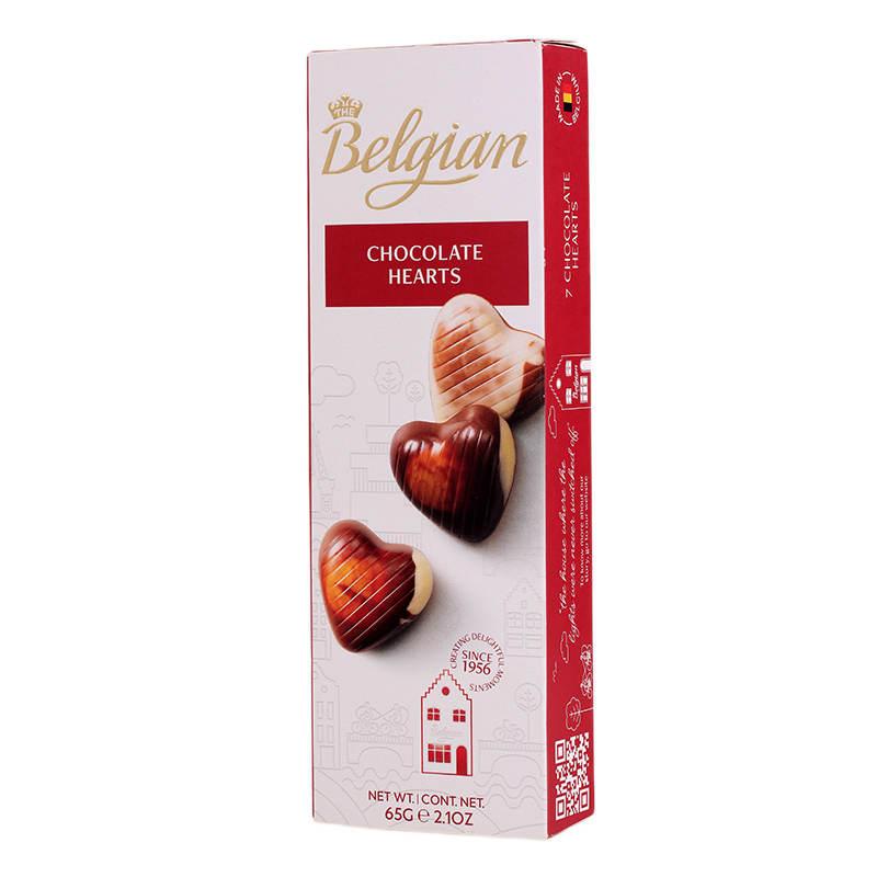 BOMBOANE BELGIAN HEARTS 65G – Paco Supermarket | Acum și online!